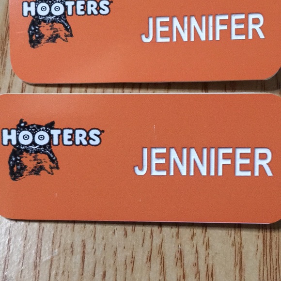 Hooters | Accessories | New Hooters Girl Uniform Name Tag Choose From ...